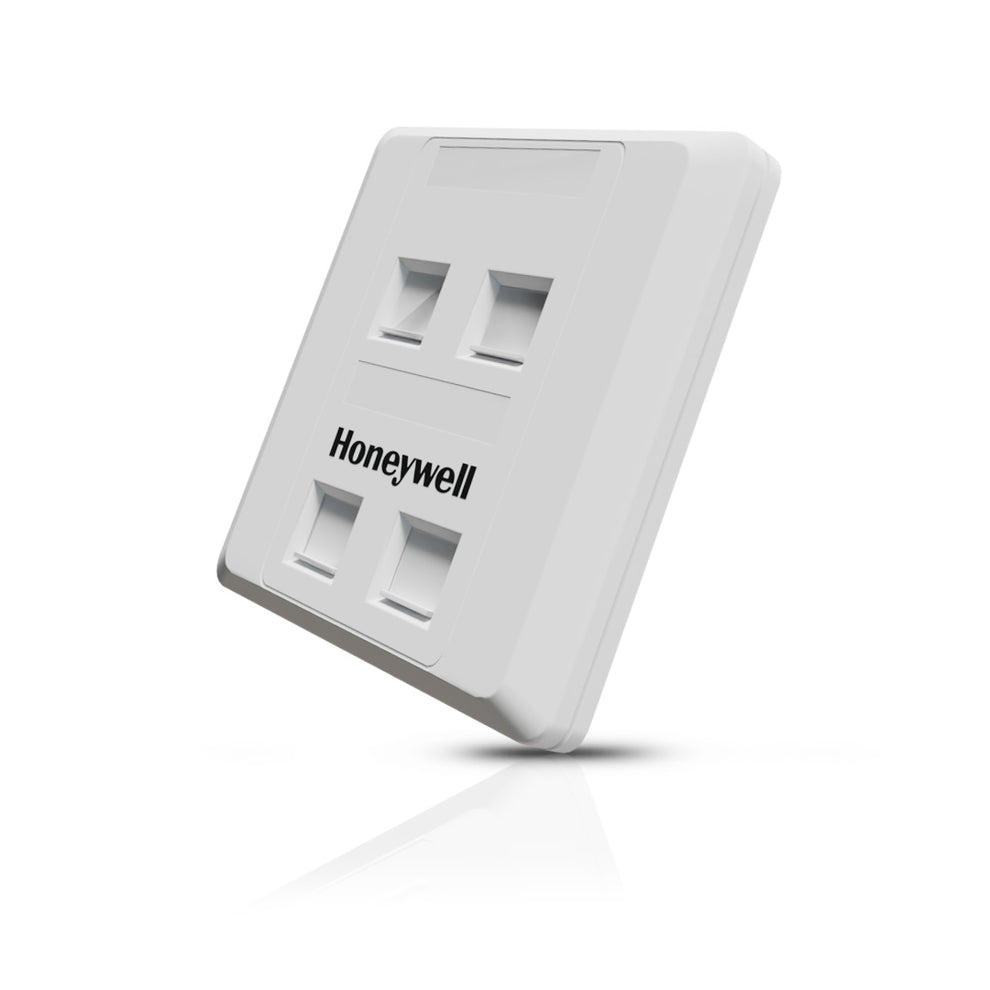 Square Face Plate (86x86) UTP/STP - Quad Port (CS) – Honeywell Connection
