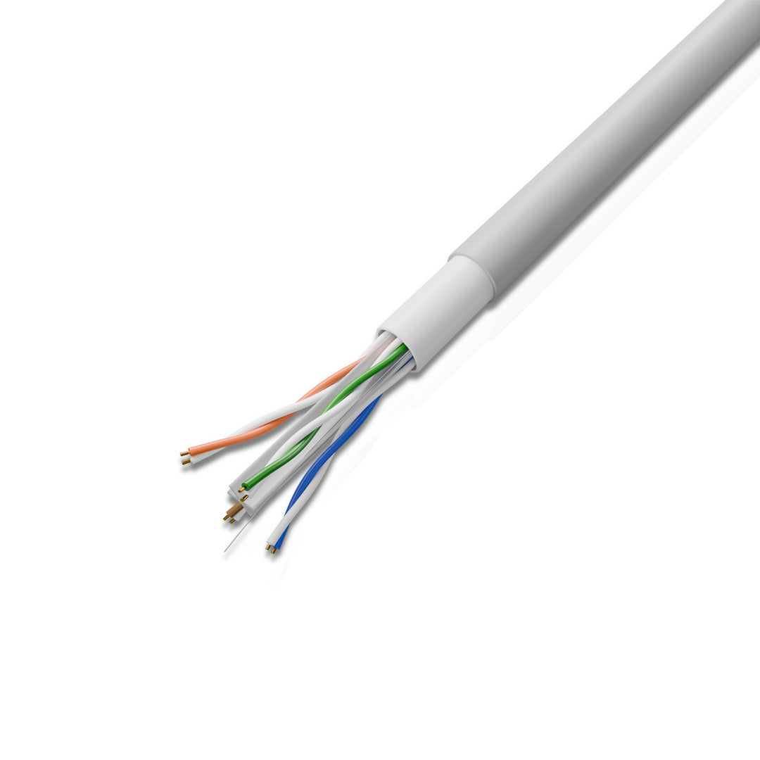 Cat 6A FTP 4 Pair Solid Cable True 23 AWG FRPVC Grey 305 Mtrs ...